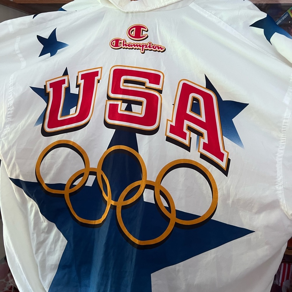 Vintage 1996 Champion Usa Olympic Jacket Windbreaker … - Gem